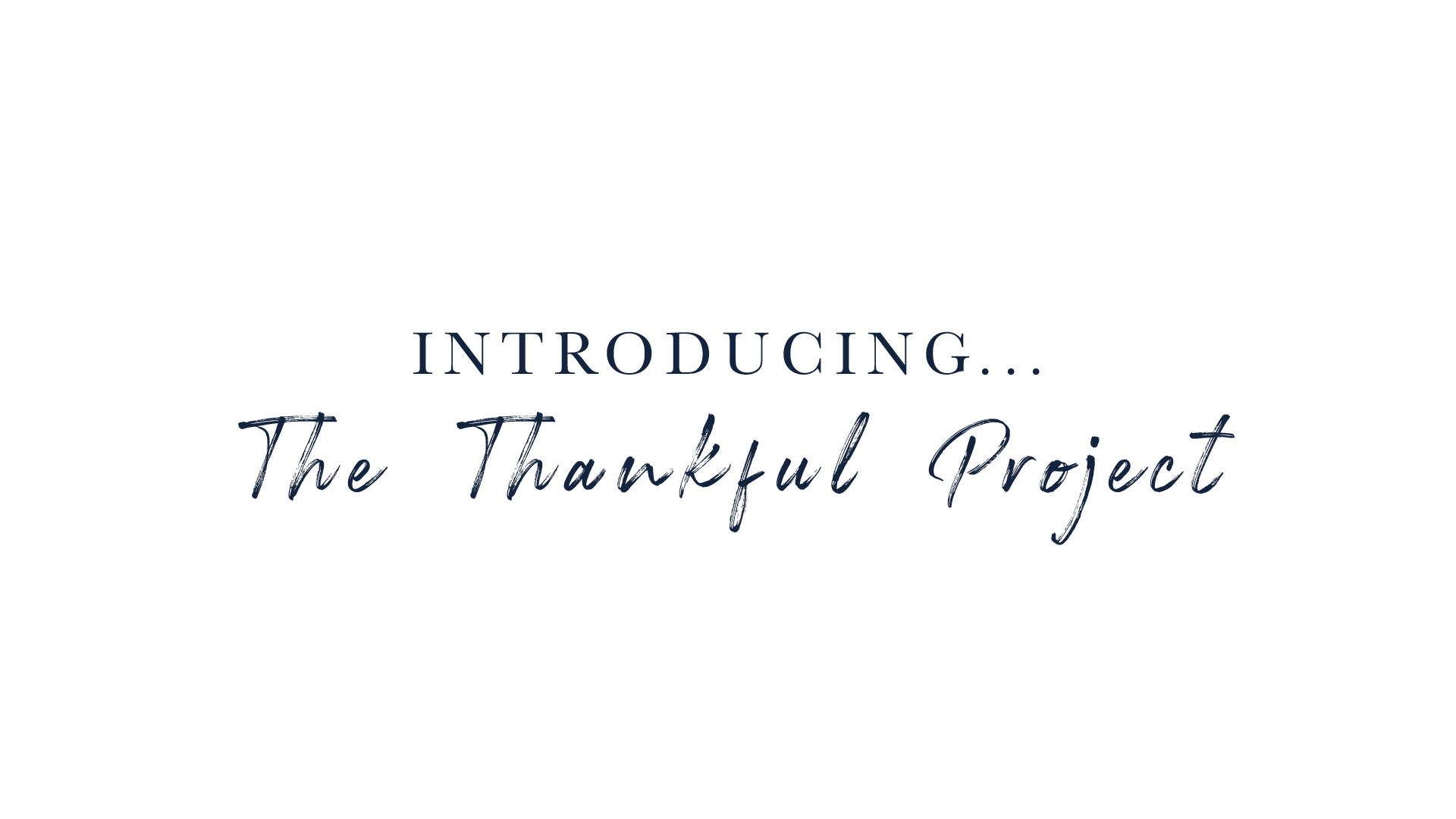 The Thankful Project - City Impact